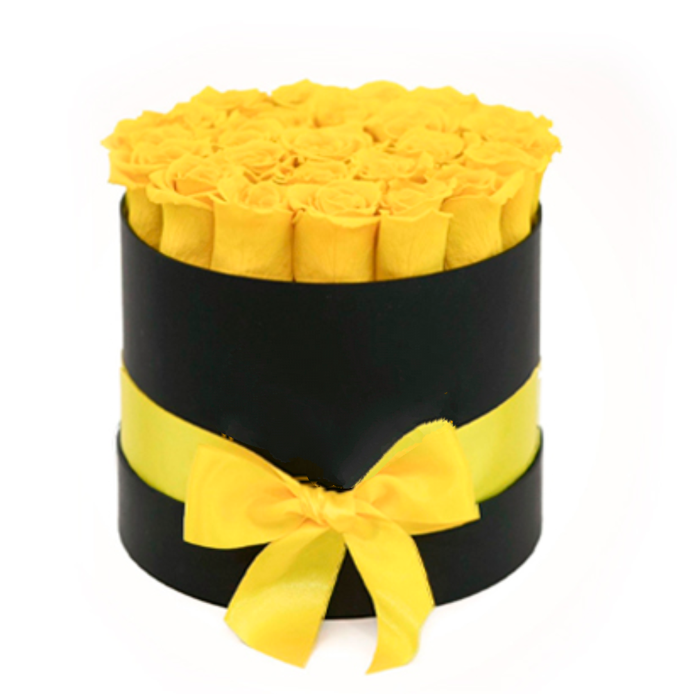 Box con 20 Rosas Amarillas - Arreglos a Domicilio